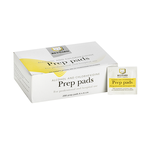Alcohol Skin Prep Pad swab ( 2% Chlorhexidine ) - Box of 200 – Medical ...