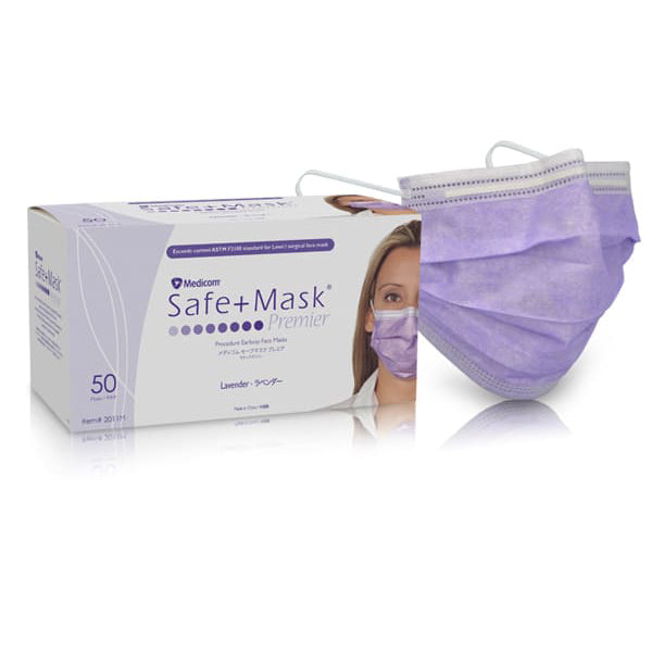 Lavender Face Mask - Level 1 - Box 50 — Medical Aesthetic Supplies